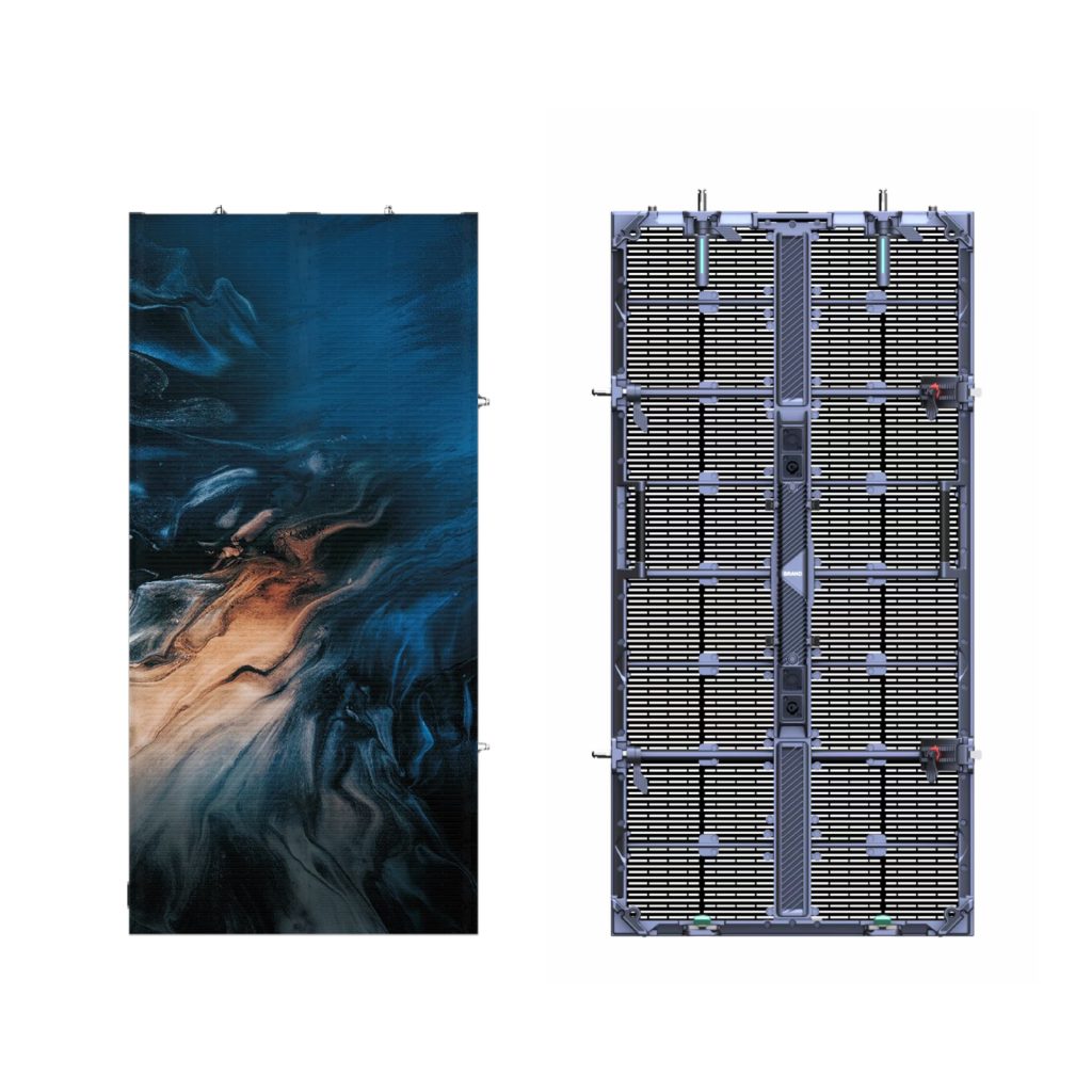GLK1000T 1000×500 Rental Transparent LED Display - GoldLuck LED