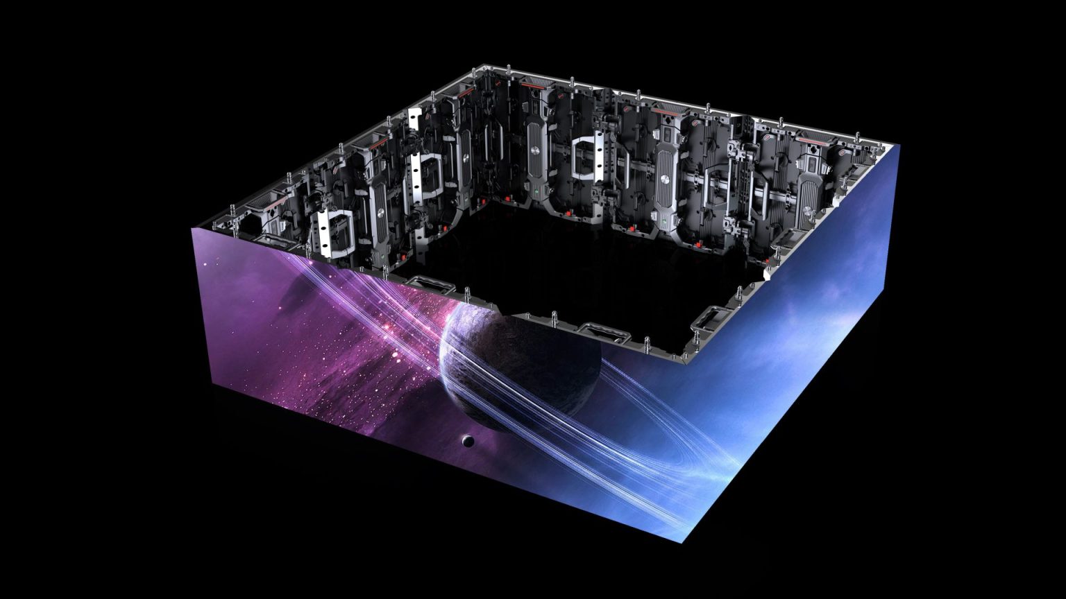 G2.9-500P-ORN 500×500 45 Degree Angle Rental LED Display - GoldLuck LED